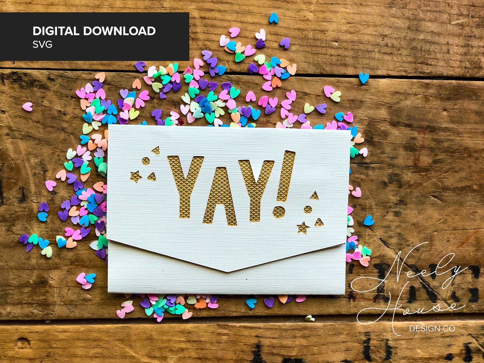 Yay Gift Card Holder Money Holder All Occasions Celebrate | Etsy