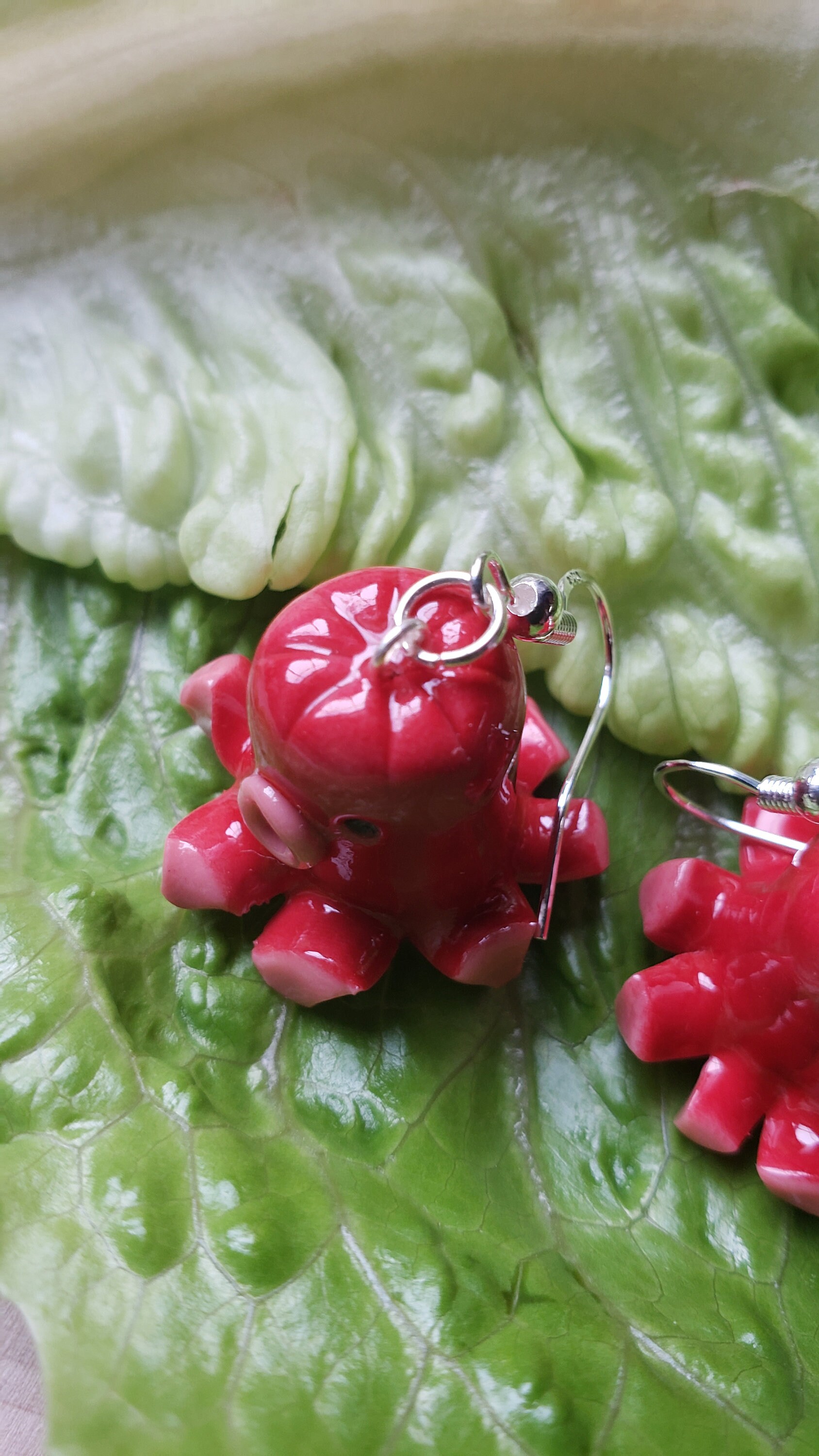 Hot Dog Octopus Bento Box Clay Food Dangle Earrings | Hypoallergenic ...