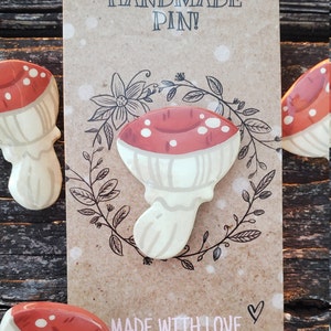 Cottagecore Cozy Handmade Clay Pins - Etsy