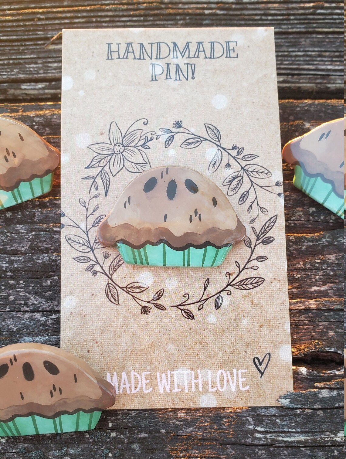 Cottagecore Cozy Handmade Clay Pins | Etsy