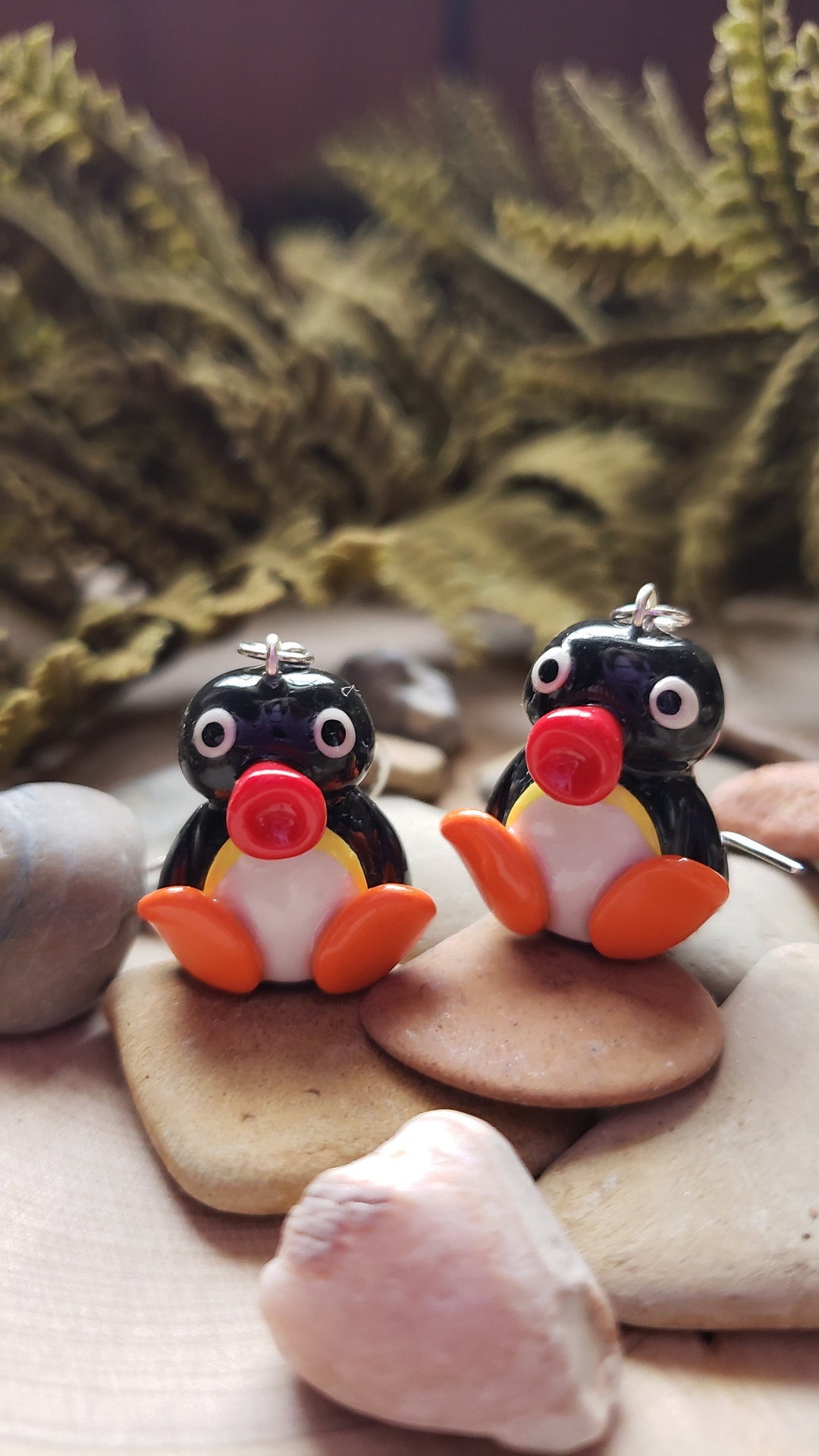 Noot Noot Pingu Meme Nostalgic Handmade Clay Dangle Earrings ...
