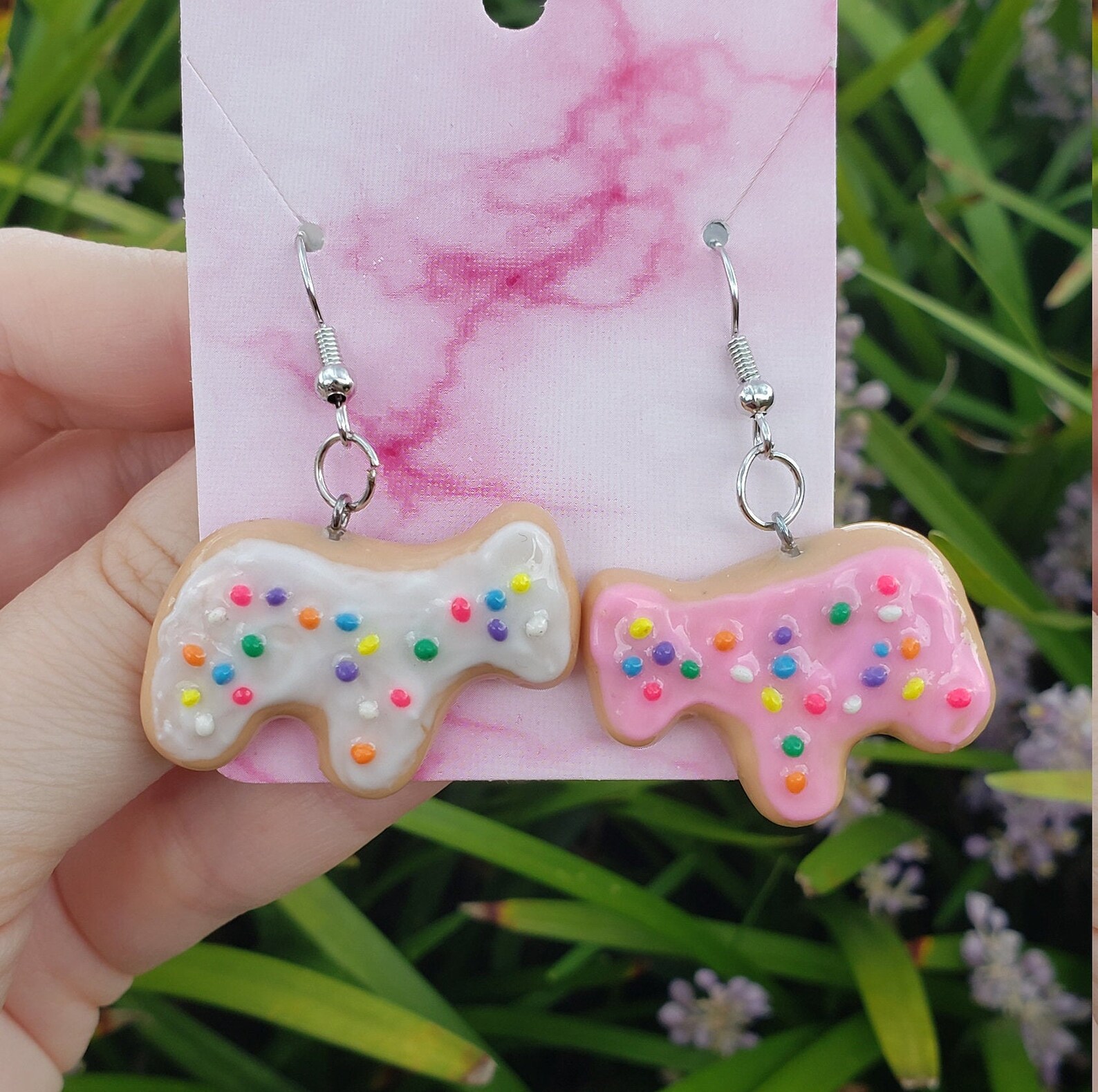 Frosted Animal Cracker Clay Earrings - Etsy
