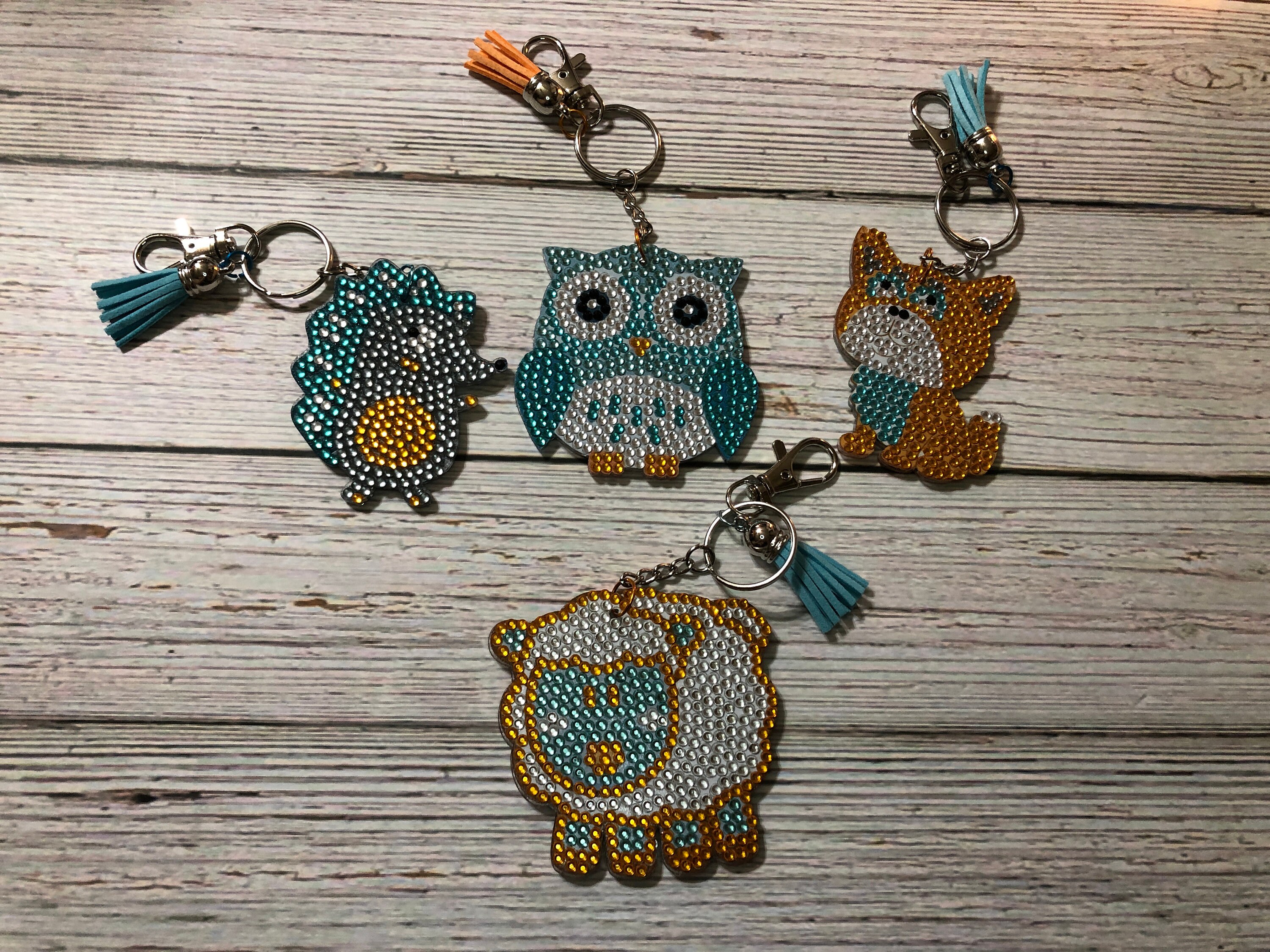 Animal Rhinestone Keychains/decorative - Etsy UK