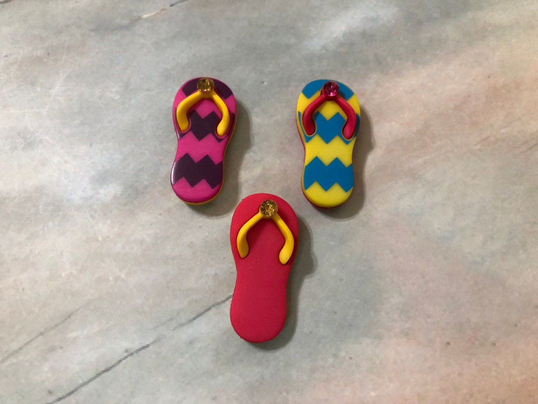 Rhinestone Flip Flop Cover Minder/refrigerator Magnet/needle Minder - Etsy