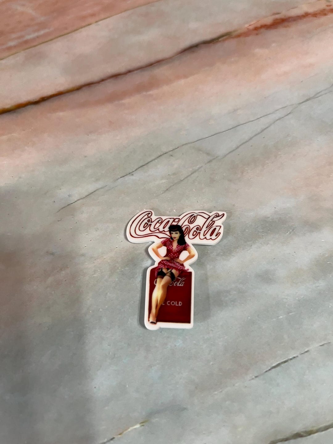 Vintage Coca-cola Cover Minder/refrigerator Magnet/needle Minder - Etsy