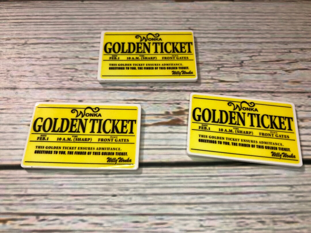 Golden Ticket Cover Minder/refrigerator Magnet/needle Minder - Etsy