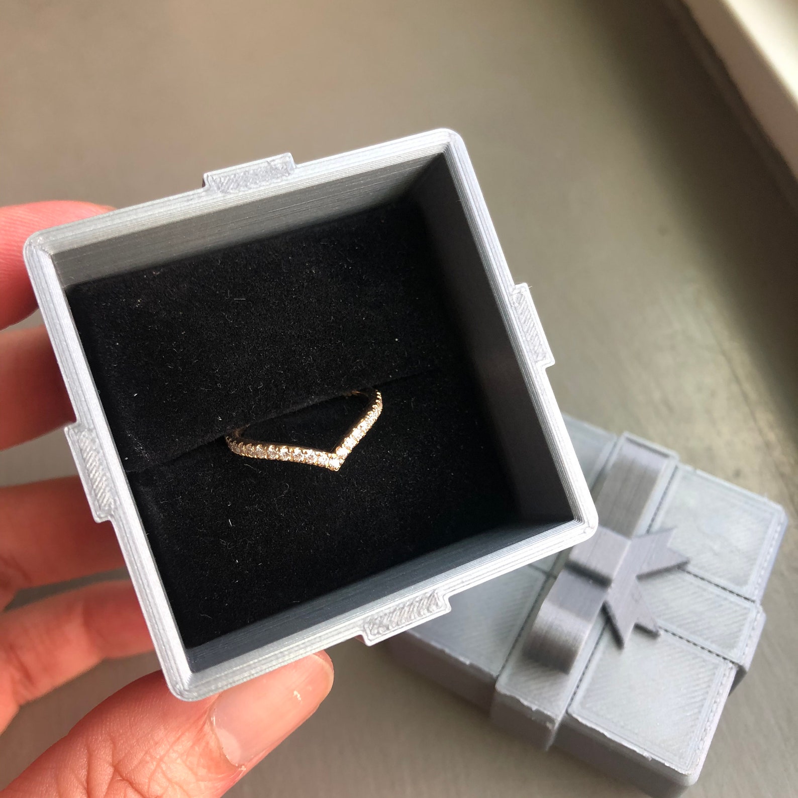 3D Printed Trinket Box or Engagement Ring Box Gift Box with | Etsy