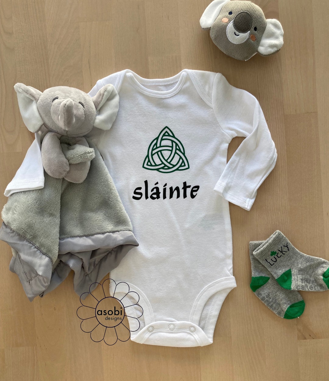 Celtic Knot Baby Onesie®, Cute Irish Baby Bodysuit, New Baby Onesie ...