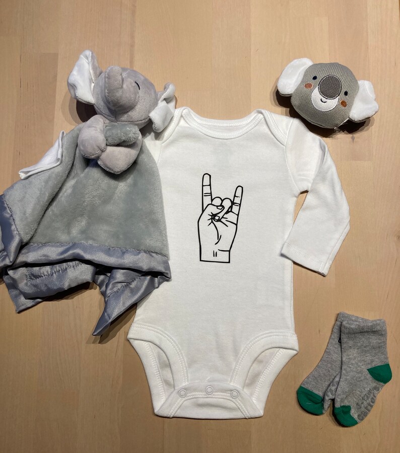 ILY Sign Onesie®, ASL I Love You Hand Sign, ASL Teacher Gift, Speech ...