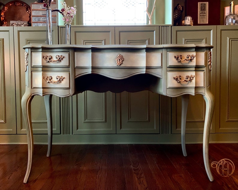 SOLD! JULIETTE: Hand Painted French Provincial Vanity - Etsy