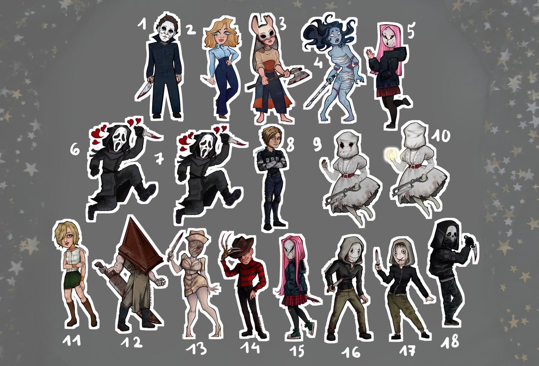 Killers and Survivors Stickers Vinyl Stickers Slashers, Killers and ...