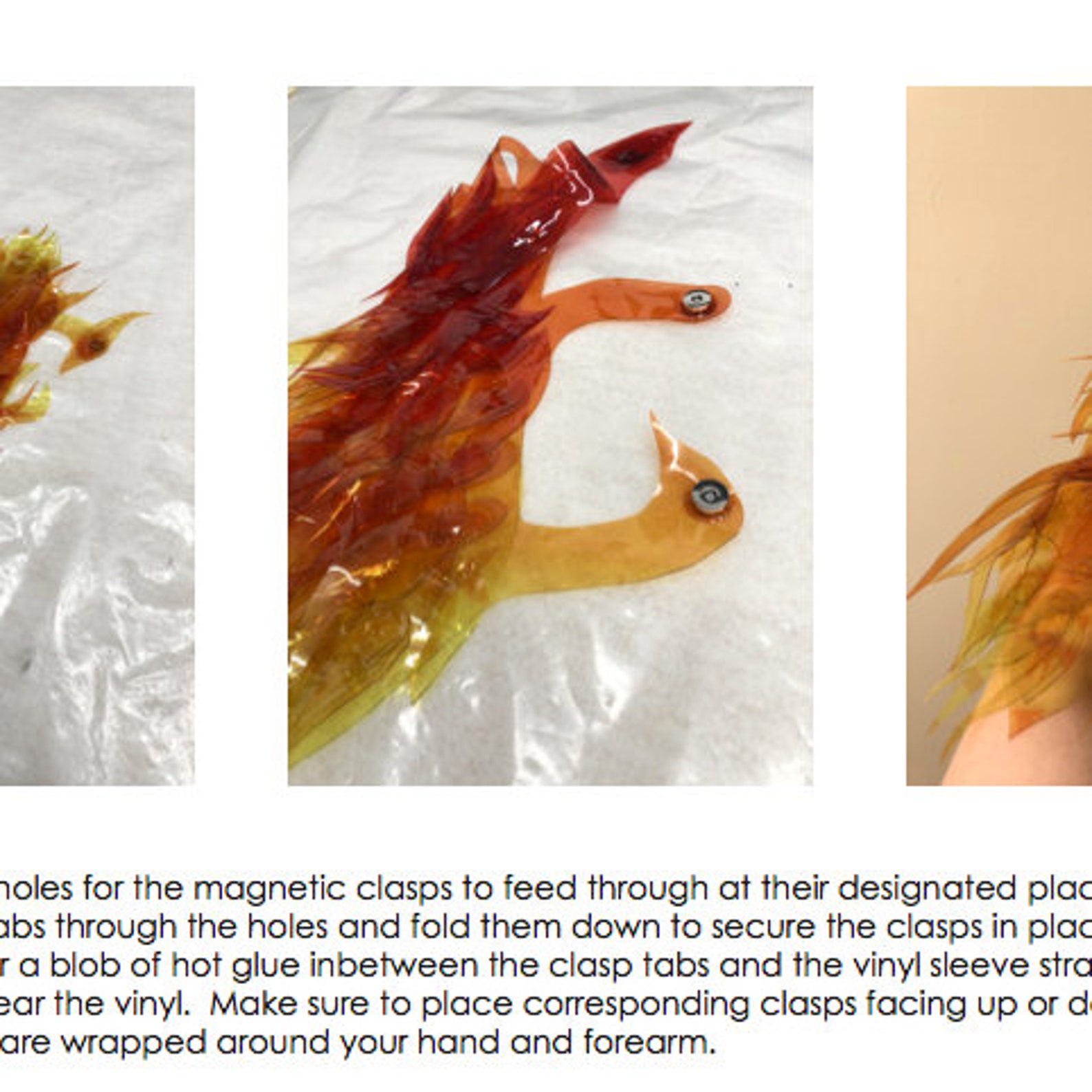 Fire Arm Cosplay Pattern // DIY PDF Downloads // Flame Costume Prop ...