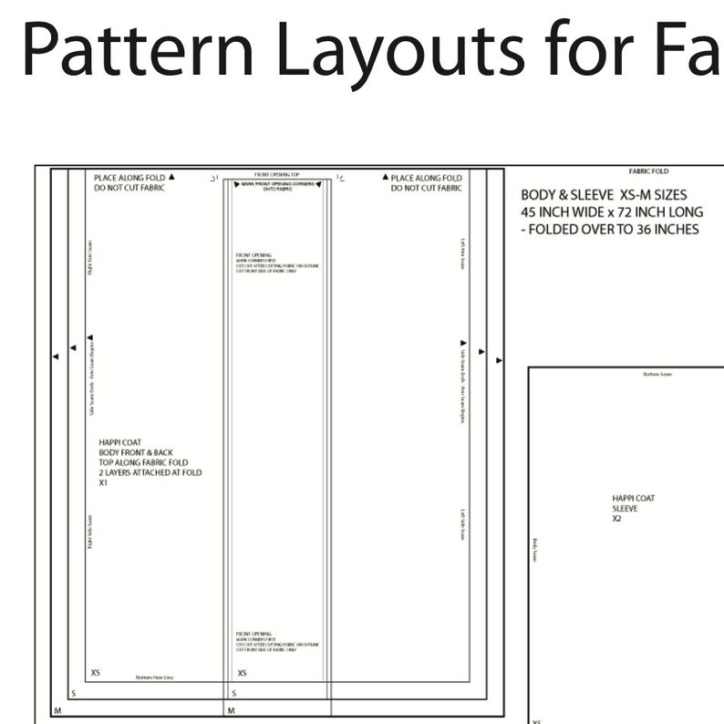 Cosplay Sewing Pattern // Happi Coat // DIY Template | Etsy