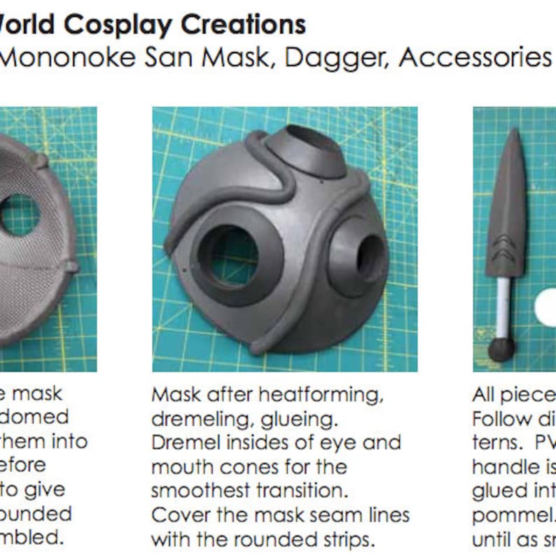 Cosplay Patterns // Forest Princess of Demons Costume // EVA Foam Mask ...