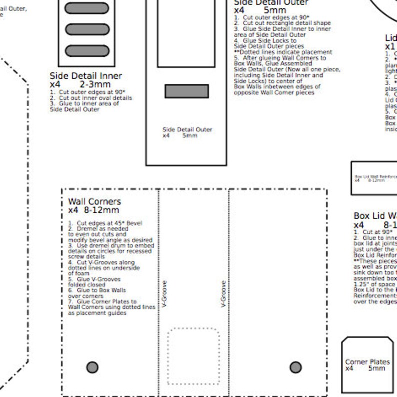 Cosplay Patterns // Overwatch Loot Box Blueprints // EVA Foam Templates ...