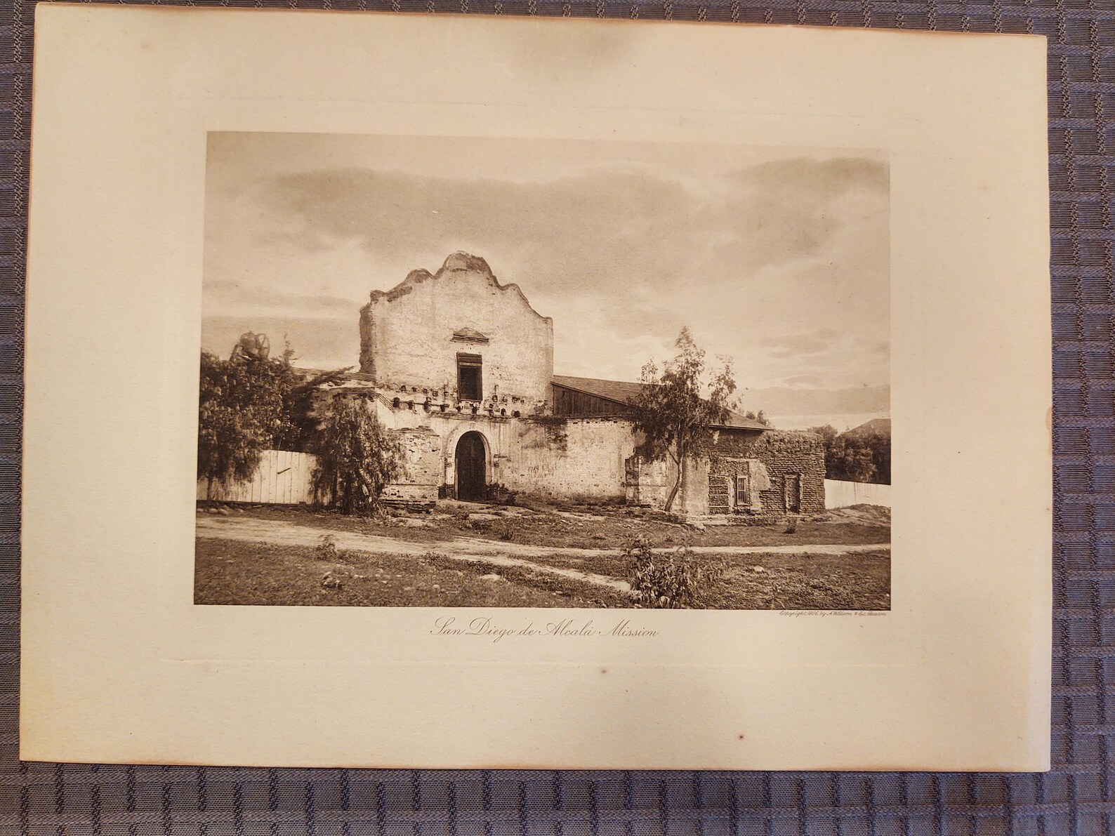 1906 California Mission San Diego De Alcala Photogravure by A. - Etsy