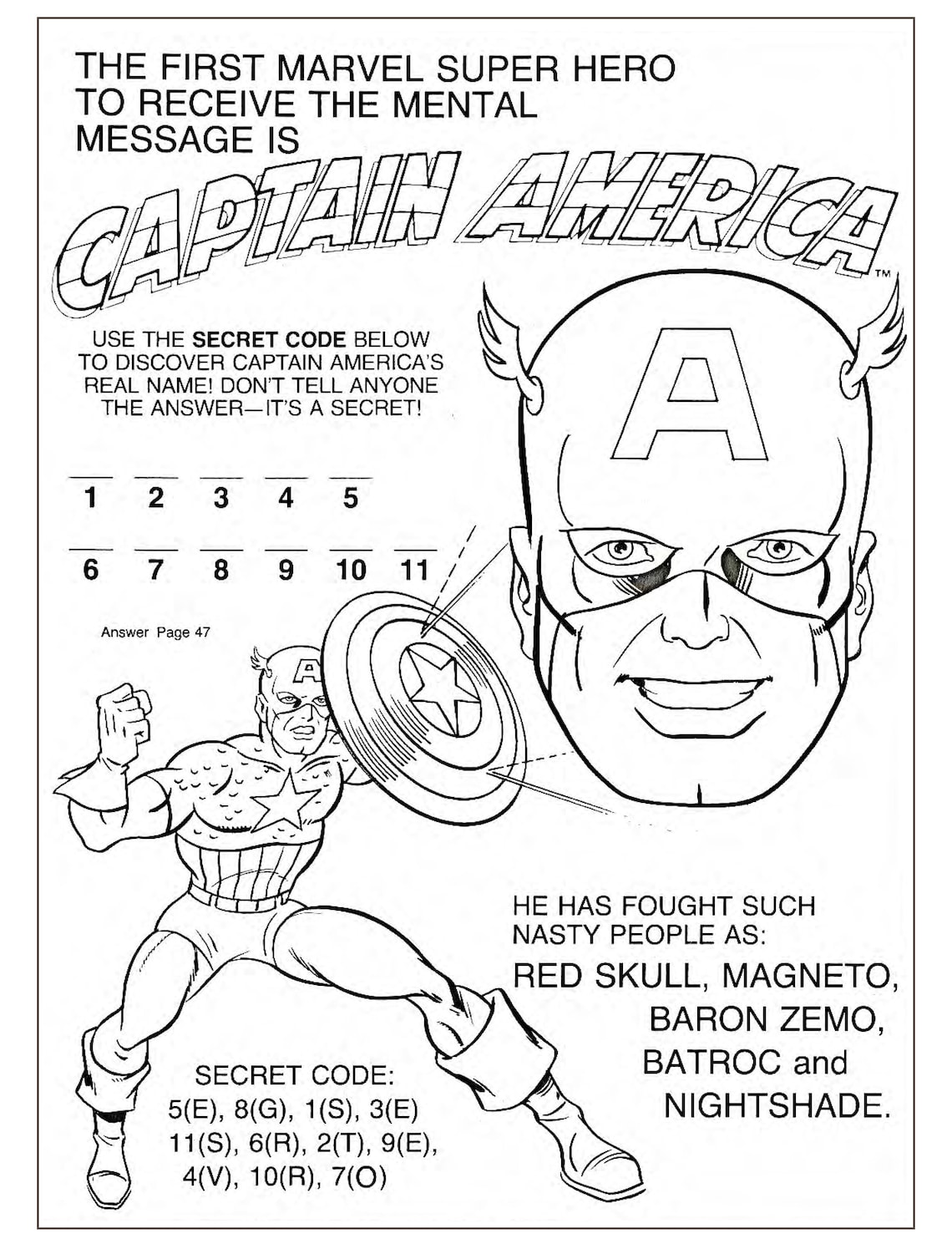 Marvel Super Heroes Super Activity Book 1983 Coloring Book | Etsy