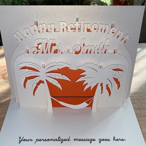 Personalized 3D Pop up Retirement Card. Celebrate Their Retirement in ...