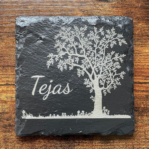 Tree With Initials Svg - Etsy