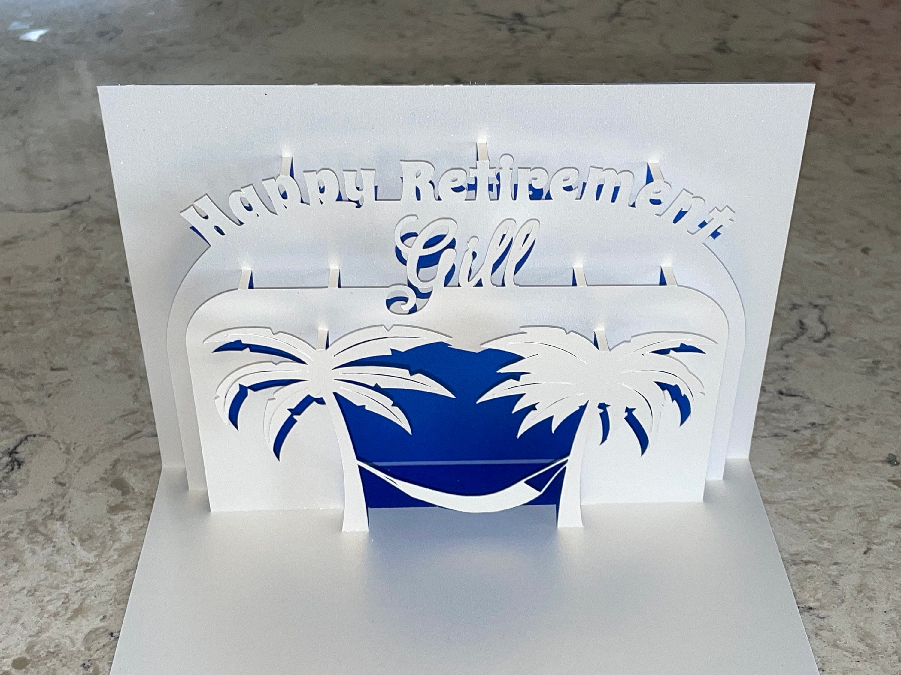 Personalized 3D Pop up Retirement Card. Celebrate Their Retirement in ...