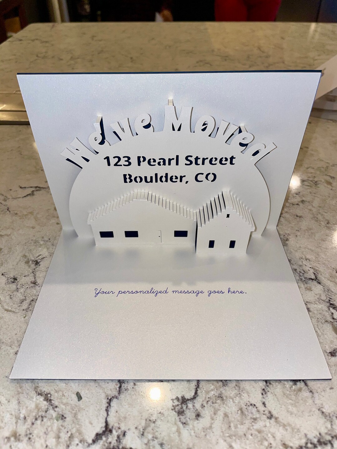 Set of 5 Personalized 3D Pop up Moving Card With the Address to Let ...