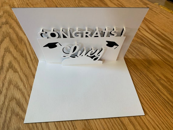 Personalized 3D Pop up Card for Graduation Day | Etsy