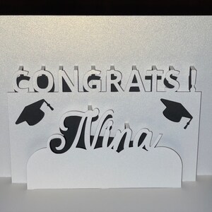 Personalized 3D Pop up Card for Graduation Day. Celebrate Their ...