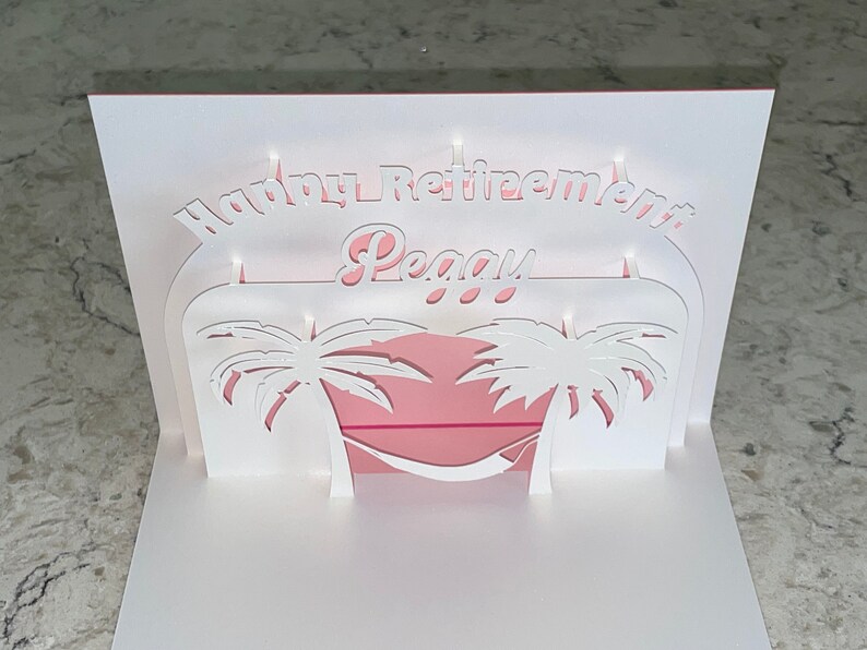 Personalized 3D Pop up Retirement Card. Celebrate Their Retirement in ...