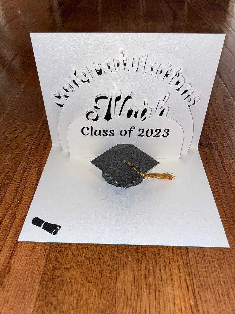Personalized 3D Graduation Pop up Card for Graduation Day With - Etsy
