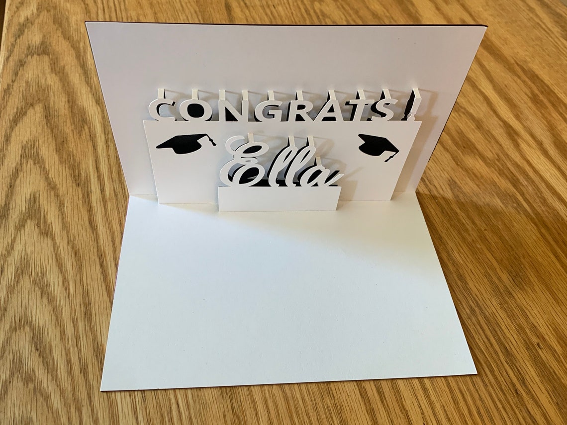 Personalized 3D Pop up Card for Graduation Day. Celebrate Their ...