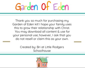 Adam and Eve Preschool Bible Craft and Lesson, Garden of Eden ...