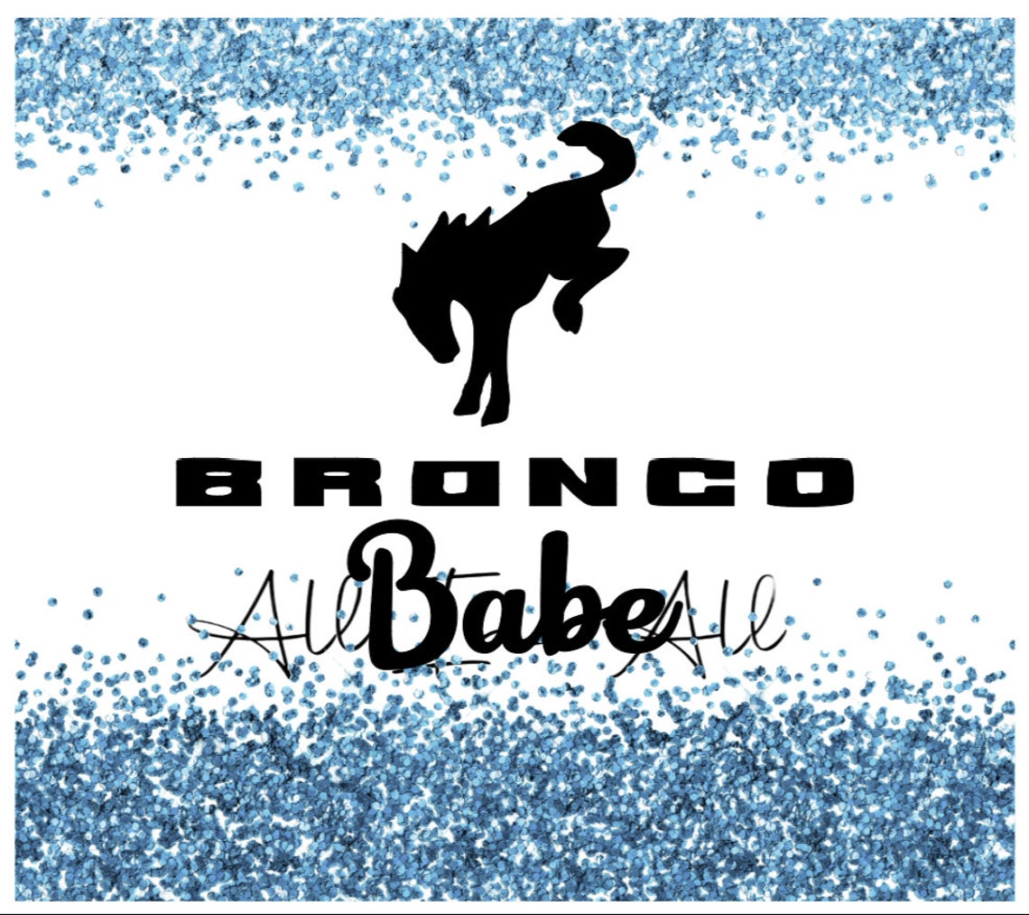 Blue Bronco Babe Tumbler Wrap - Etsy