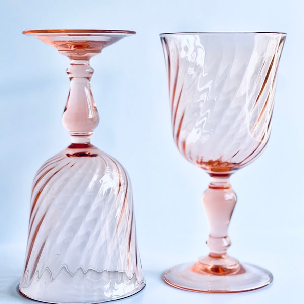 Pink Goblets - Etsy