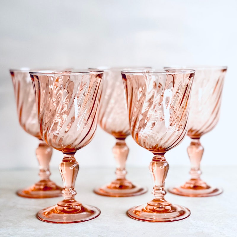 Pink Goblets - Etsy