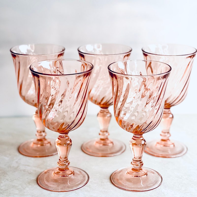 Pink Goblets - Etsy