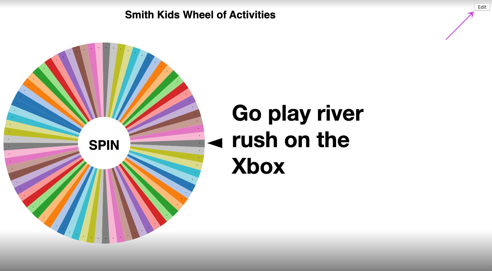 Create a Wheel of Activities Website for Your Kids! - Etsy