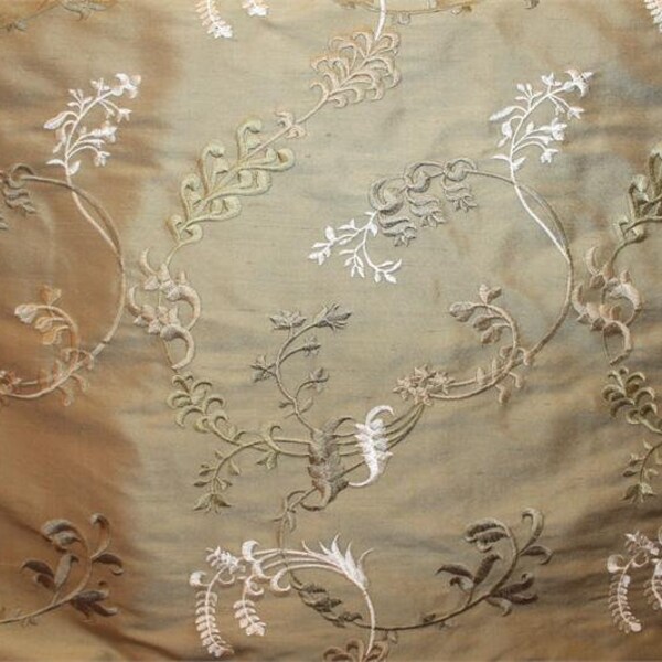 Embroidered Silk Fabric (You'll Love) - Etsy