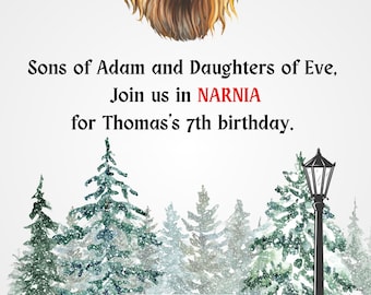 Chronicles of Narnia Party Invitation - Etsy