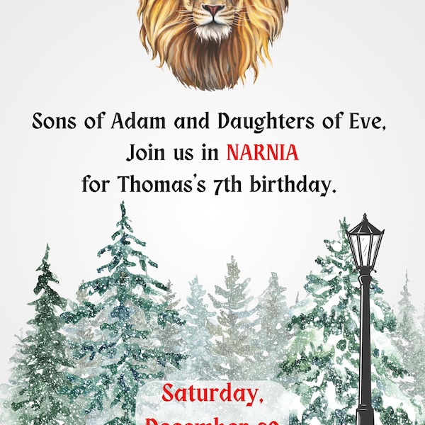 Narnia Party - Etsy