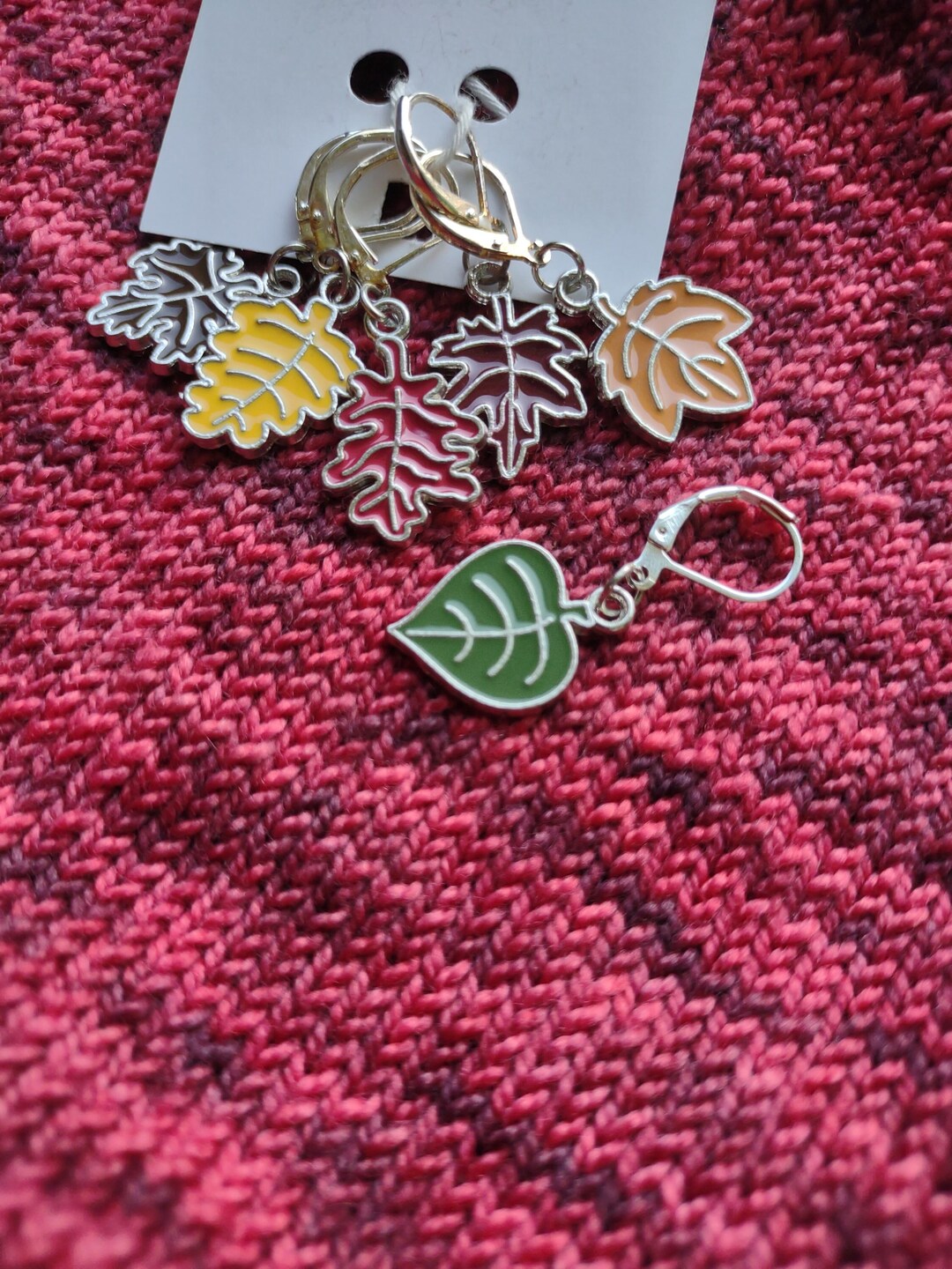 Fall Leaves Stitch Marker - Etsy