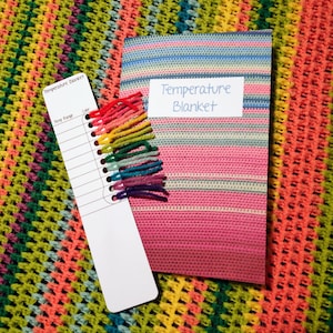 PDF Printable Temperature Blanket Color Card PDF Template Crochet and ...