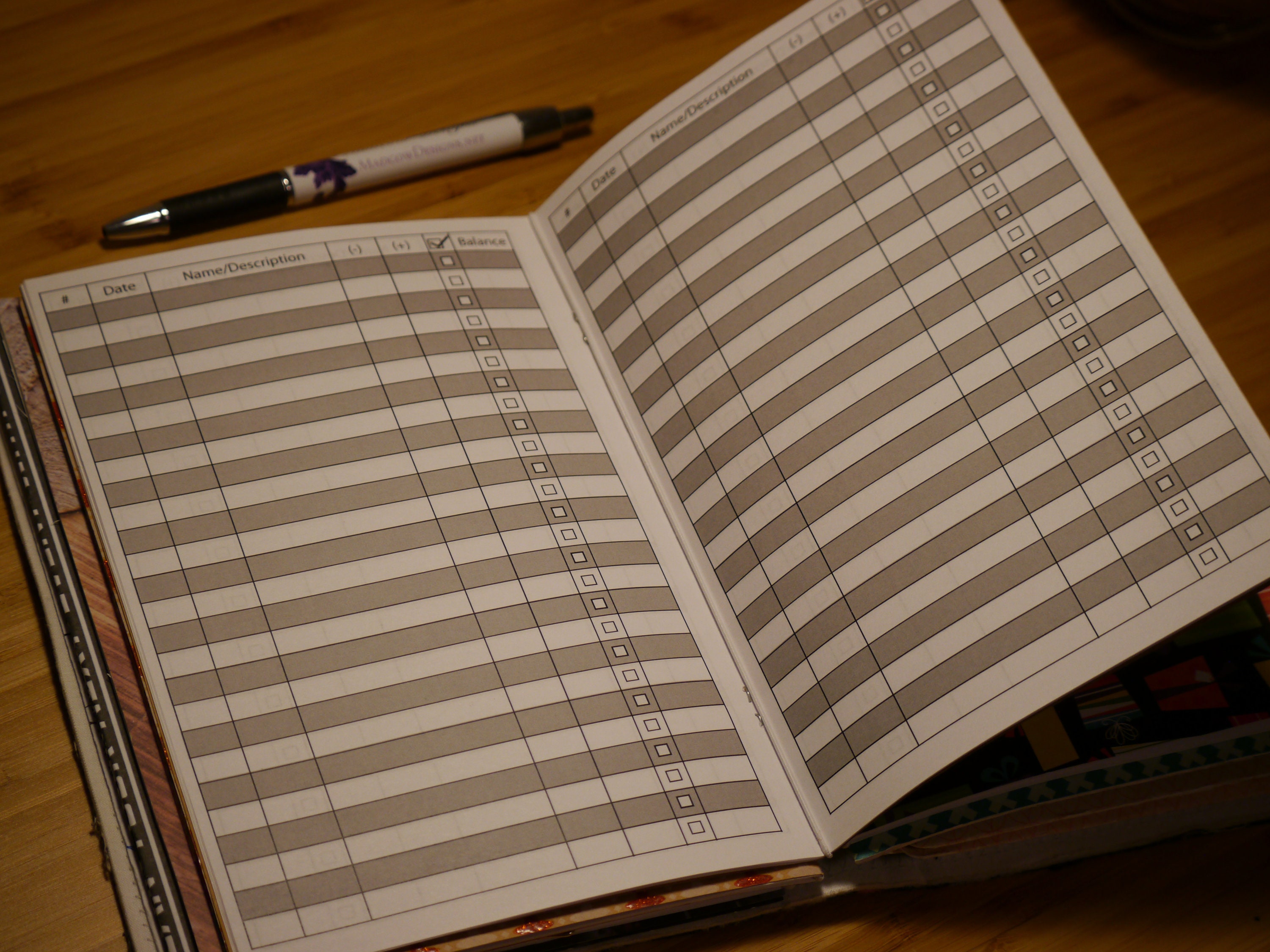 Checkbook registers - hetyninja