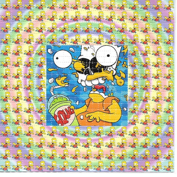 Mind Blown Bart LSD Blotter Art Psychedelic Acid Free Paper | Etsy
