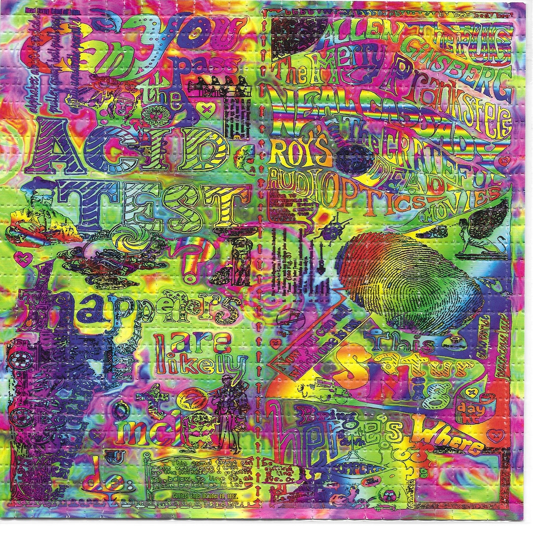 Test Poster LSD Blotter Art Psychedelic Acid Free Paper - Etsy