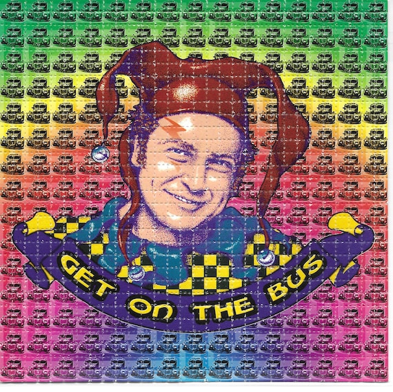 Get on the Bus LSD Blotter Art Psychedelic Acid Free Paper | Etsy