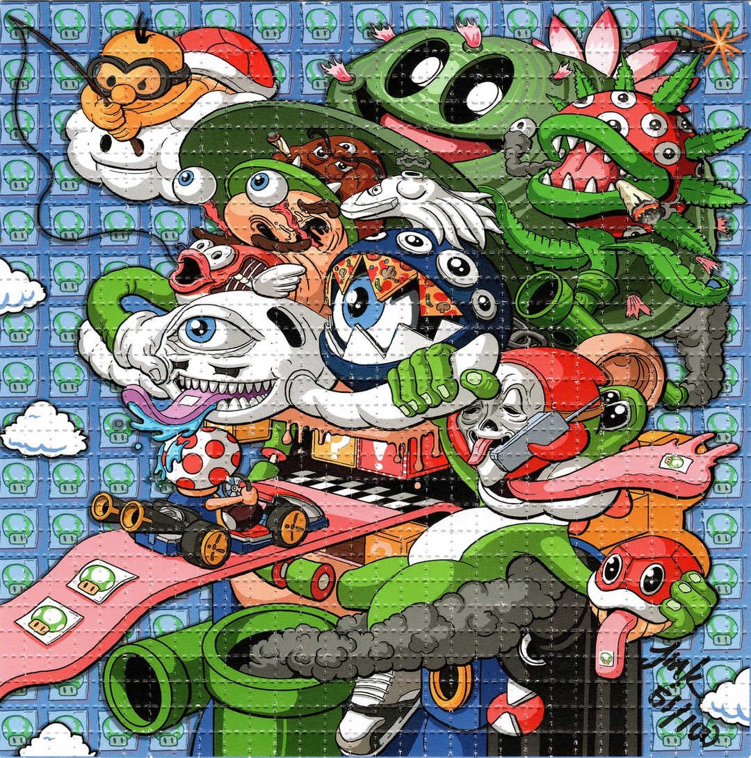 1-up Mario Gang Tabs by Jamie Inklings Signed Limited Edition ...