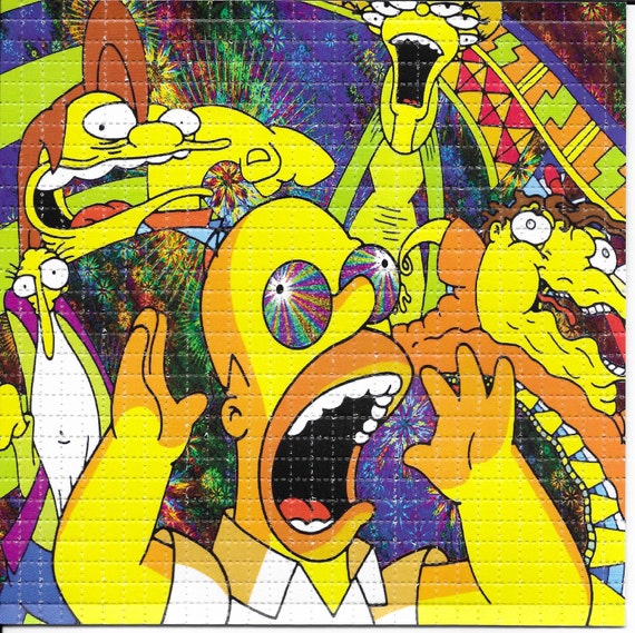 Crazy Simpsons LSD Blotter Art Psychedelic Acid Free Paper | Etsy