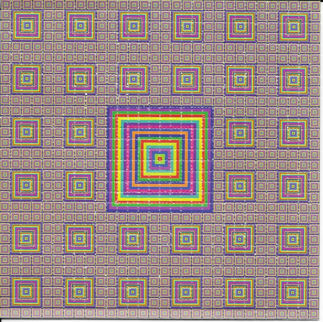 Squares LSD Blotter Art Psychedelic Acid Free Paper - Etsy