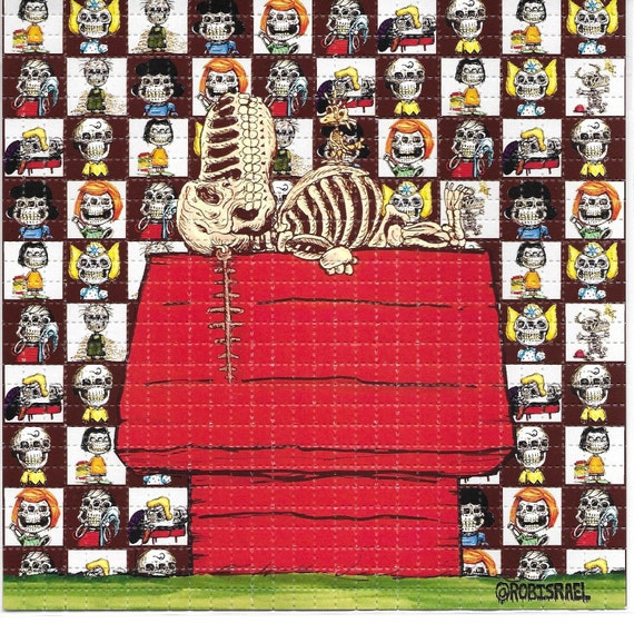 Skeleton Snoopy LSD Blotter Art Psychedelic Acid Free Paper | Etsy ...
