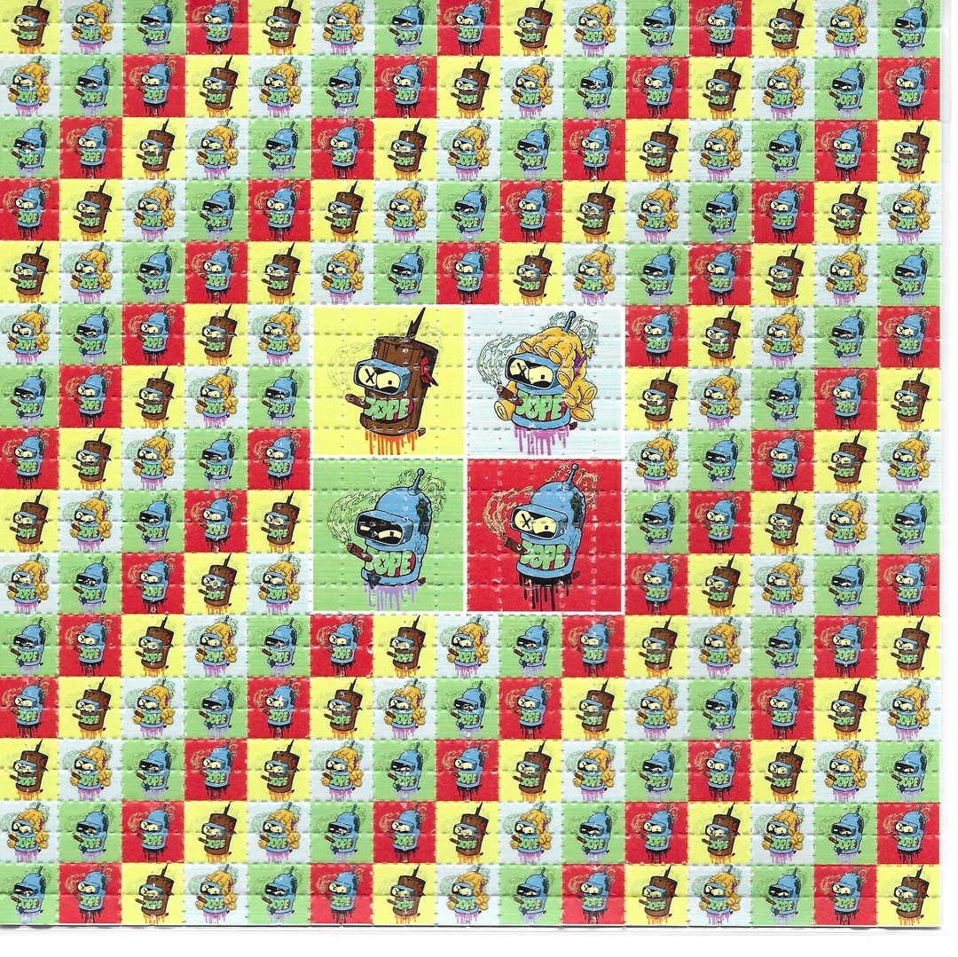 Dope Bender LSD Blotter Art Psychedelic Acid Free Paper - Etsy
